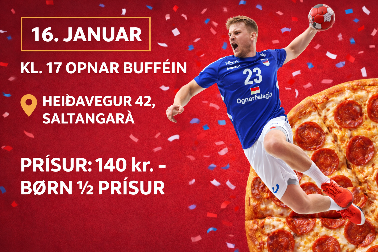 EM in OSLO on screen and EM-buffét